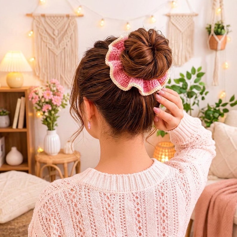 Crochet Scrunchie Pattern PDF | Beginner Hair Accessory | Easy Digital ...