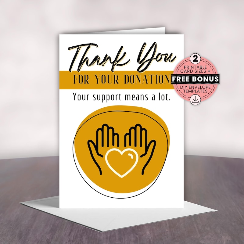 Donation Card - Etsy