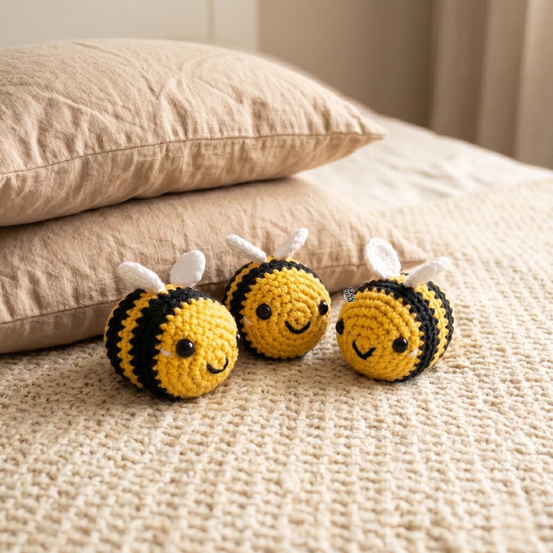 Bumblebee Amigurumi Crochet Pattern PDF, Beginner Friendly Bee Plush ...