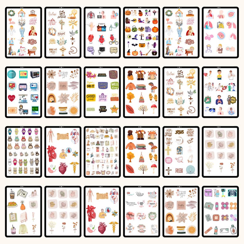 Goodnotes Sticker Bundle, 40000+ PNG Stickers, 30000+ Svgs (digital ...