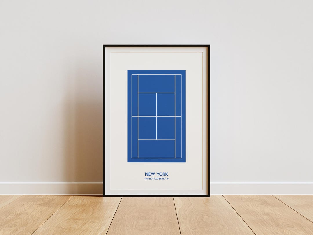 US Open Tennis Poster, Arthur Ashe Stadium Print, NYC Tennis Wall Art ...