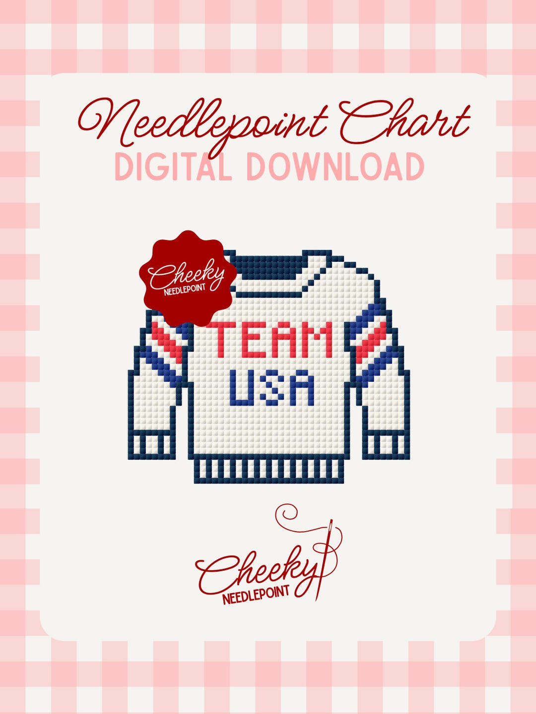 Team USA Sweater | Needlepoint Chart Pattern (digital Download) - Etsy