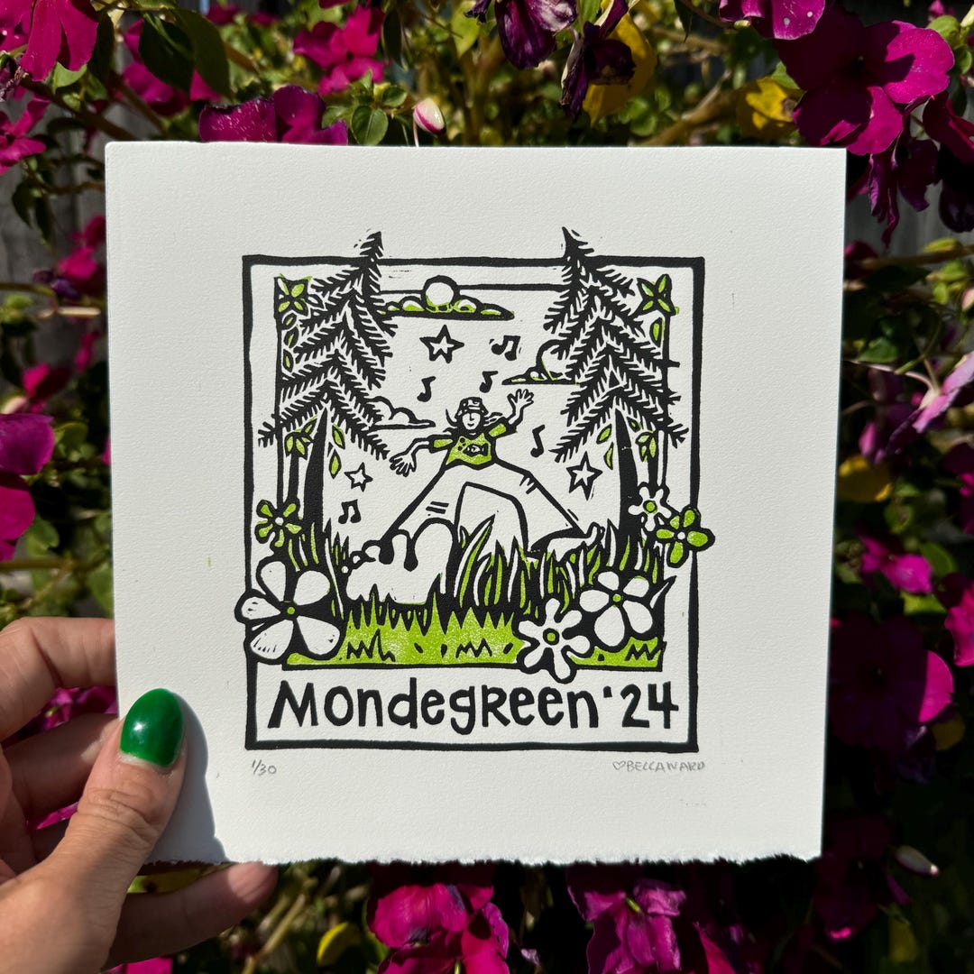 Limited Edition Phish Mondegreen Block Print - Etsy