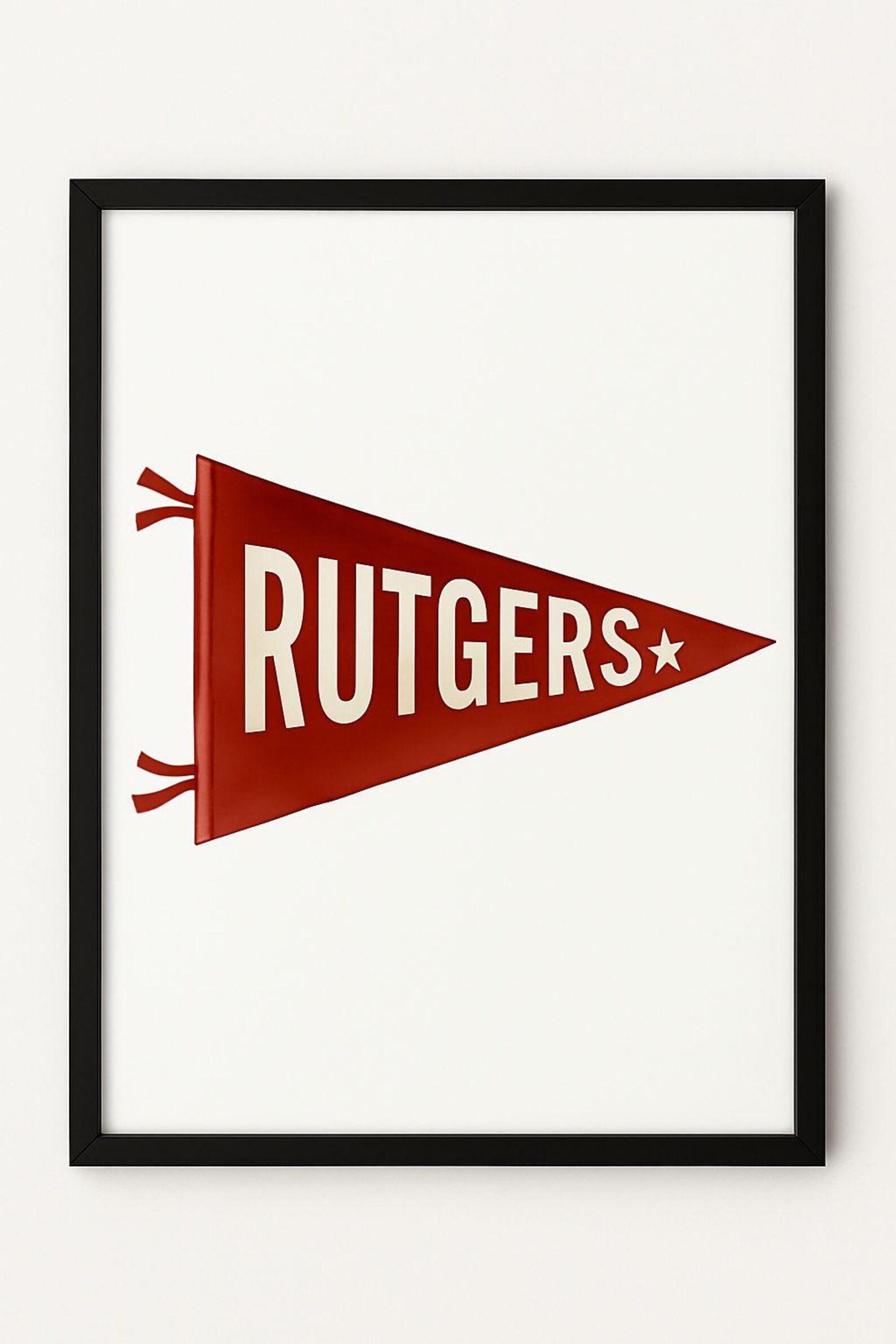 Rutgers Pennant Flag Poster - Etsy