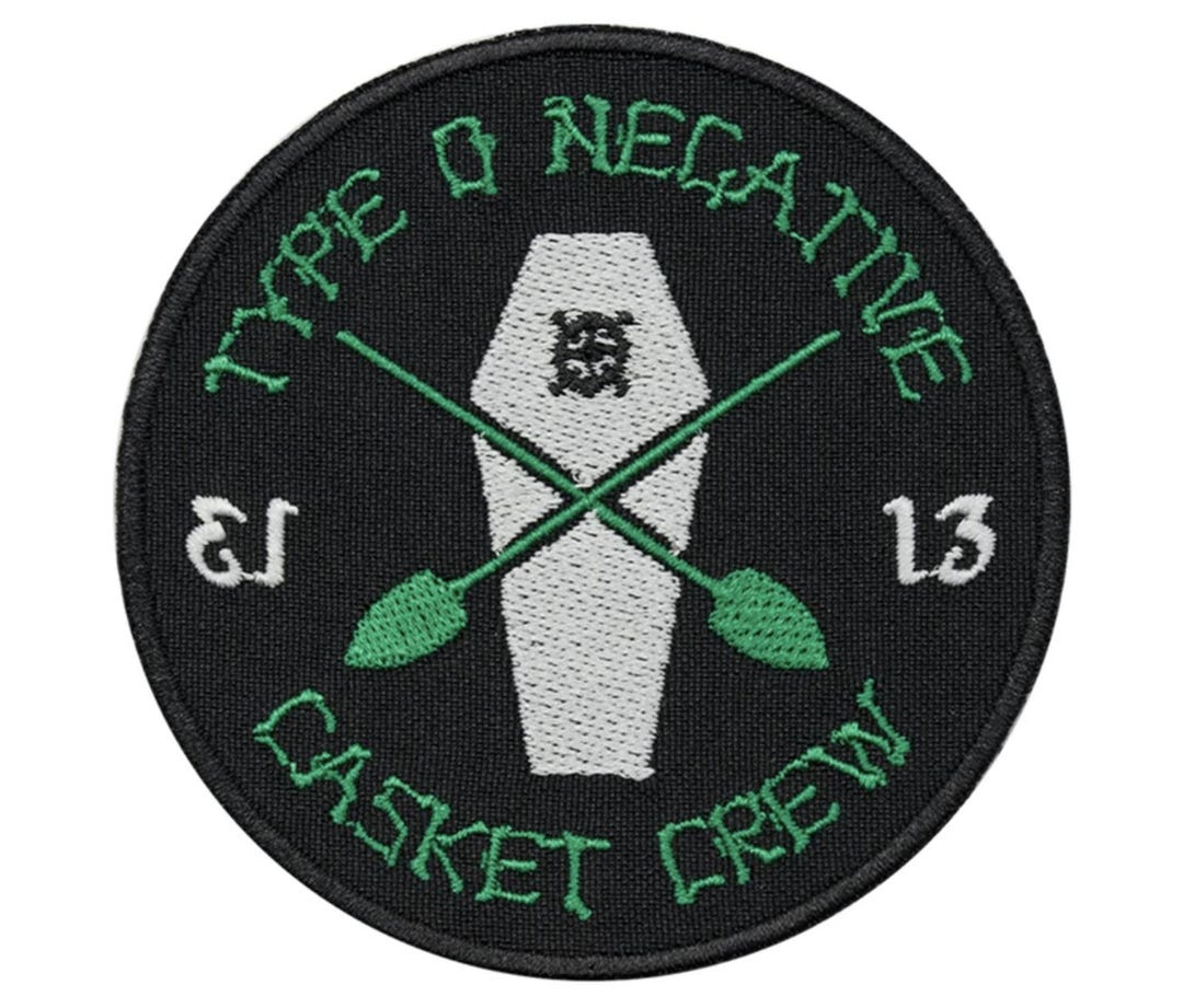 Type O Negative Casket Crew Embroidered Sew-on Patch | American Gothic ...