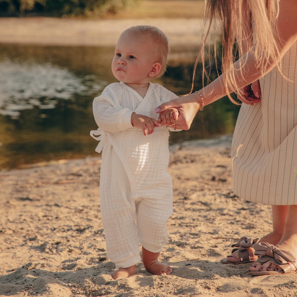Organic Cotton Kimono Onesie, GOTS Certified, Soft Newborn Baby One ...