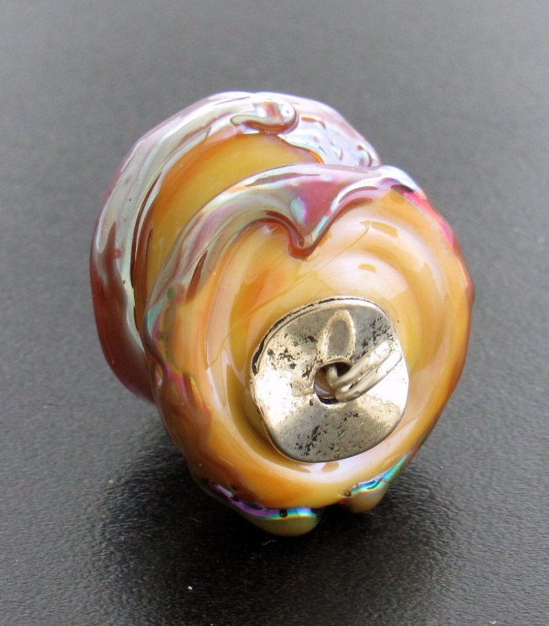 Made to Ordermto handmade Opal Yellow Disk Decorated With Ekho Shards ...