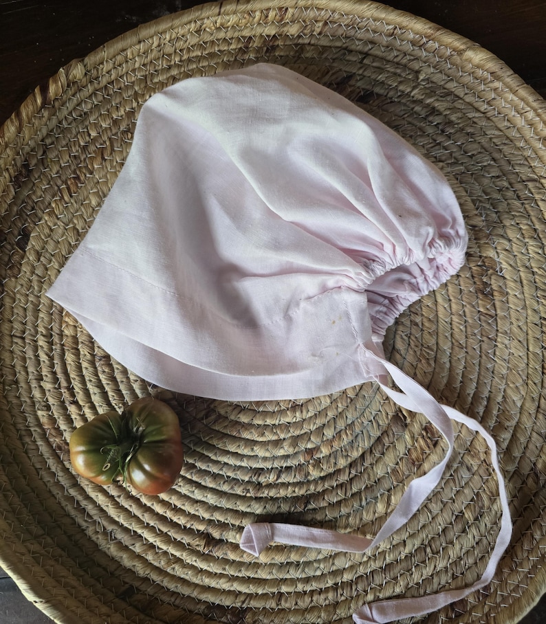 Linen Bonnet for Hair Loss or Alopecia – Breathable Handmade ...
