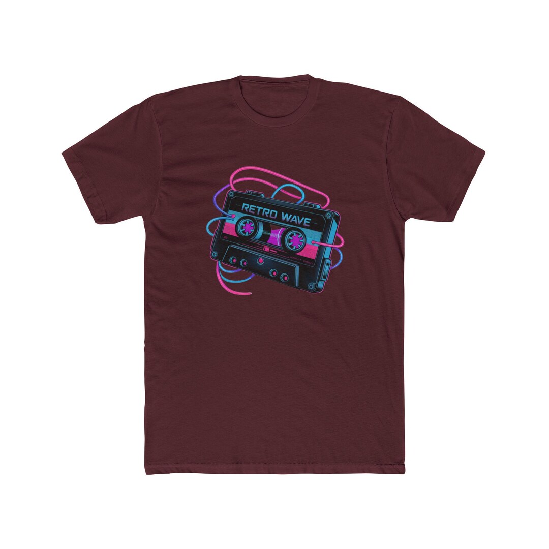 Retro Wave Cassette Tee, Vintage 80s T-shirt, Unisex Graphic Tee, Cool ...