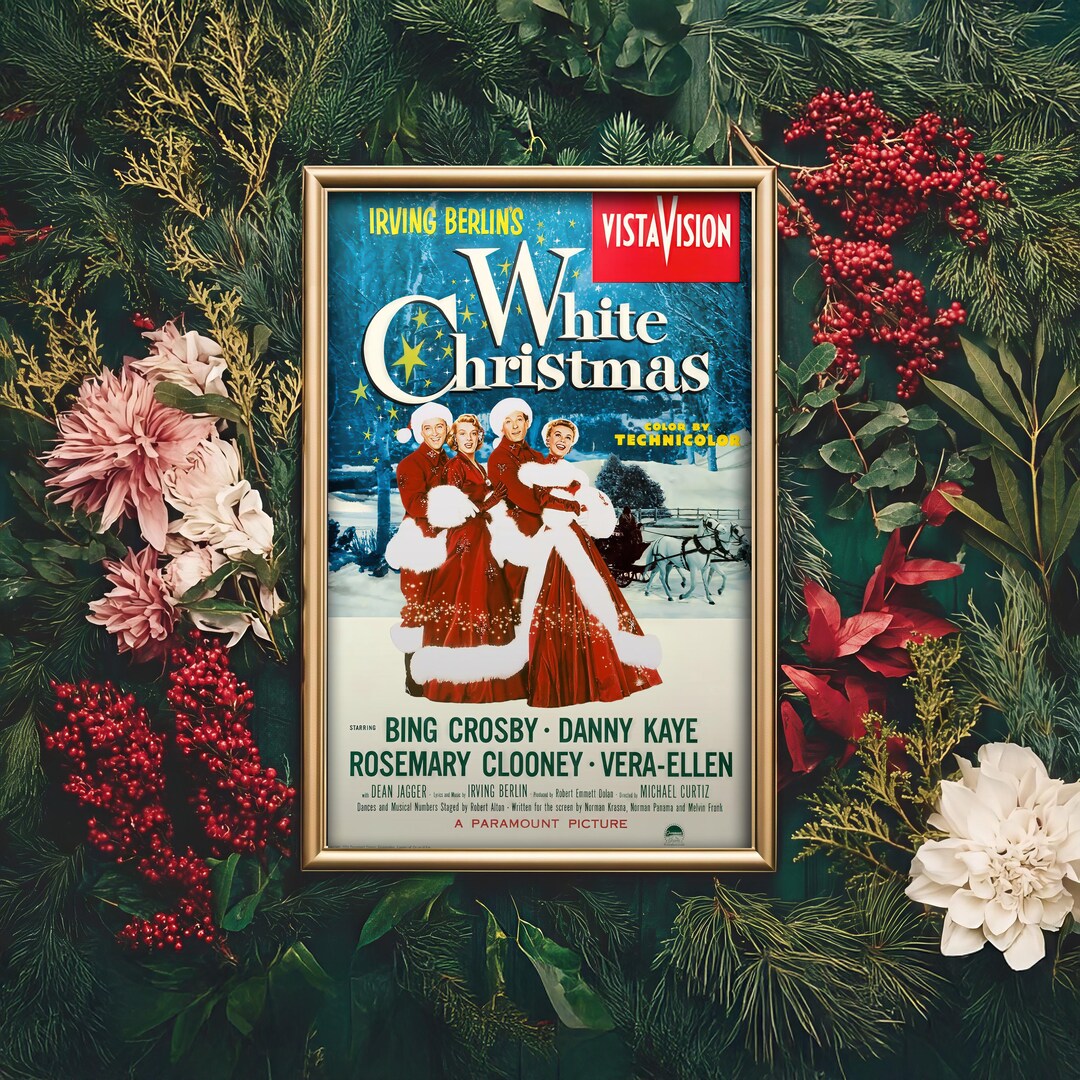 White Christmas (1954) Vintage Movie Poster – Classic Holiday Film Art ...