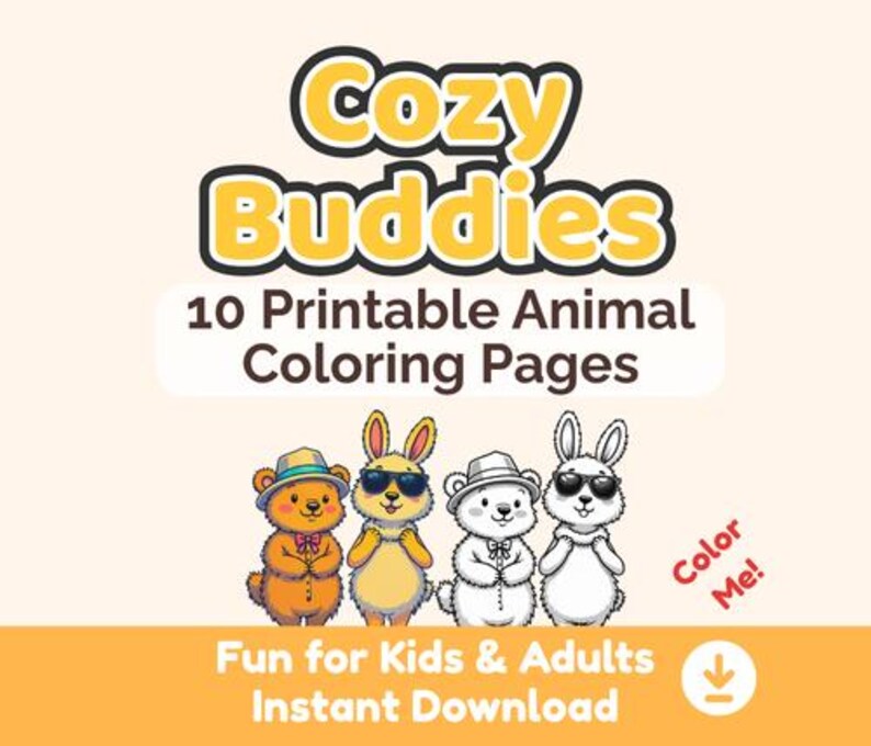 10 Fantasy Animal Coloring Pages , Cute and Cozy Creatures Coloring ...