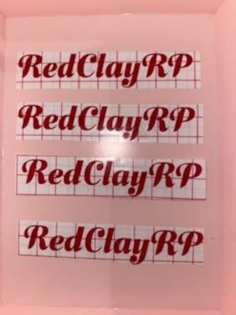 Red Clay Decals - Etsy