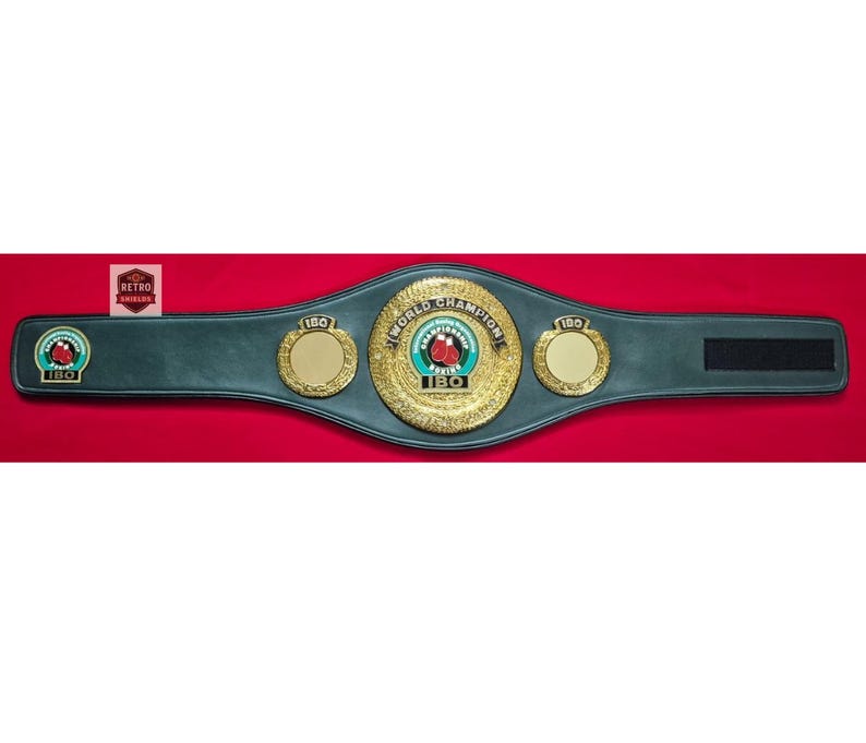 IBO Boxing Championship Belt Replica Custom Champion Title Belt Silver ...