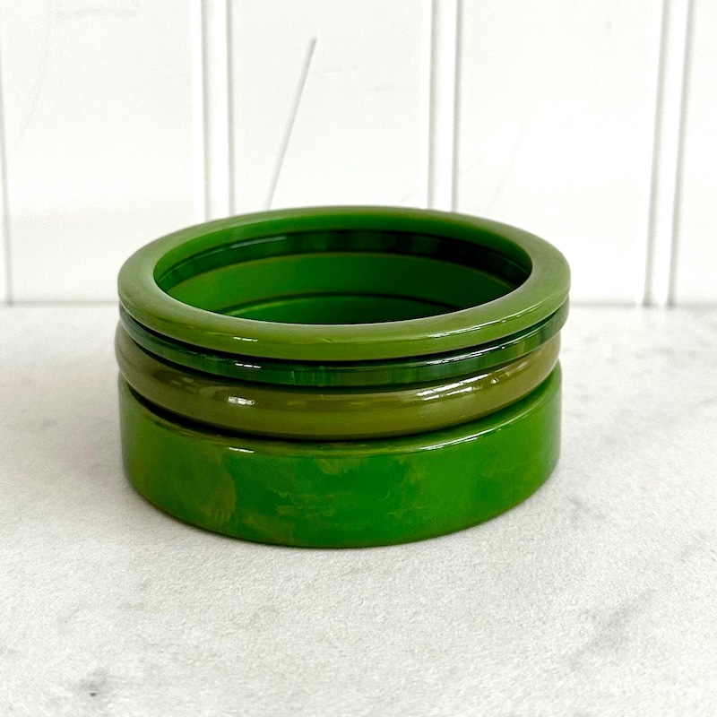 1930s Bangle Green - Etsy