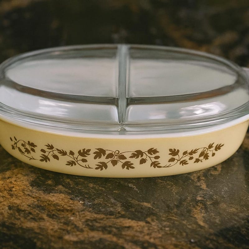 Pyrex Golden Leaf - Etsy