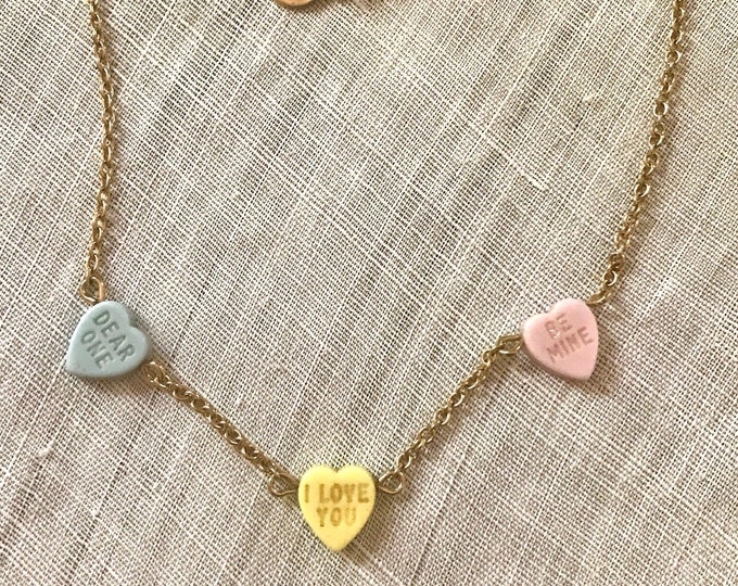 RARE Avon Candy Hearts Sweethearts Necklace 70s Avon - Etsy