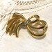 Swarovski Vintage Gold Bow Swan Mark Brooch - Etsy