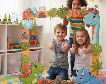 dinosaur selfie frame