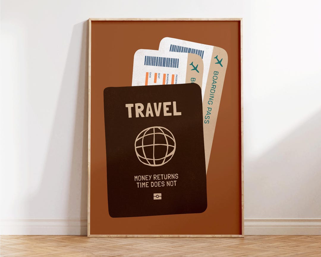 Travel Passport - Cute Travel Poster - Trendy Travel Wall Art ...