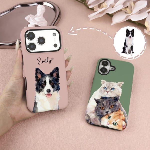 Hand Paint Pet Phone Case - Etsy