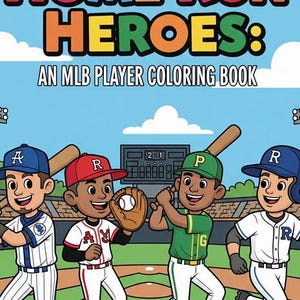 Home Run Heroes: an MLB Players Coloring Book - Etsy