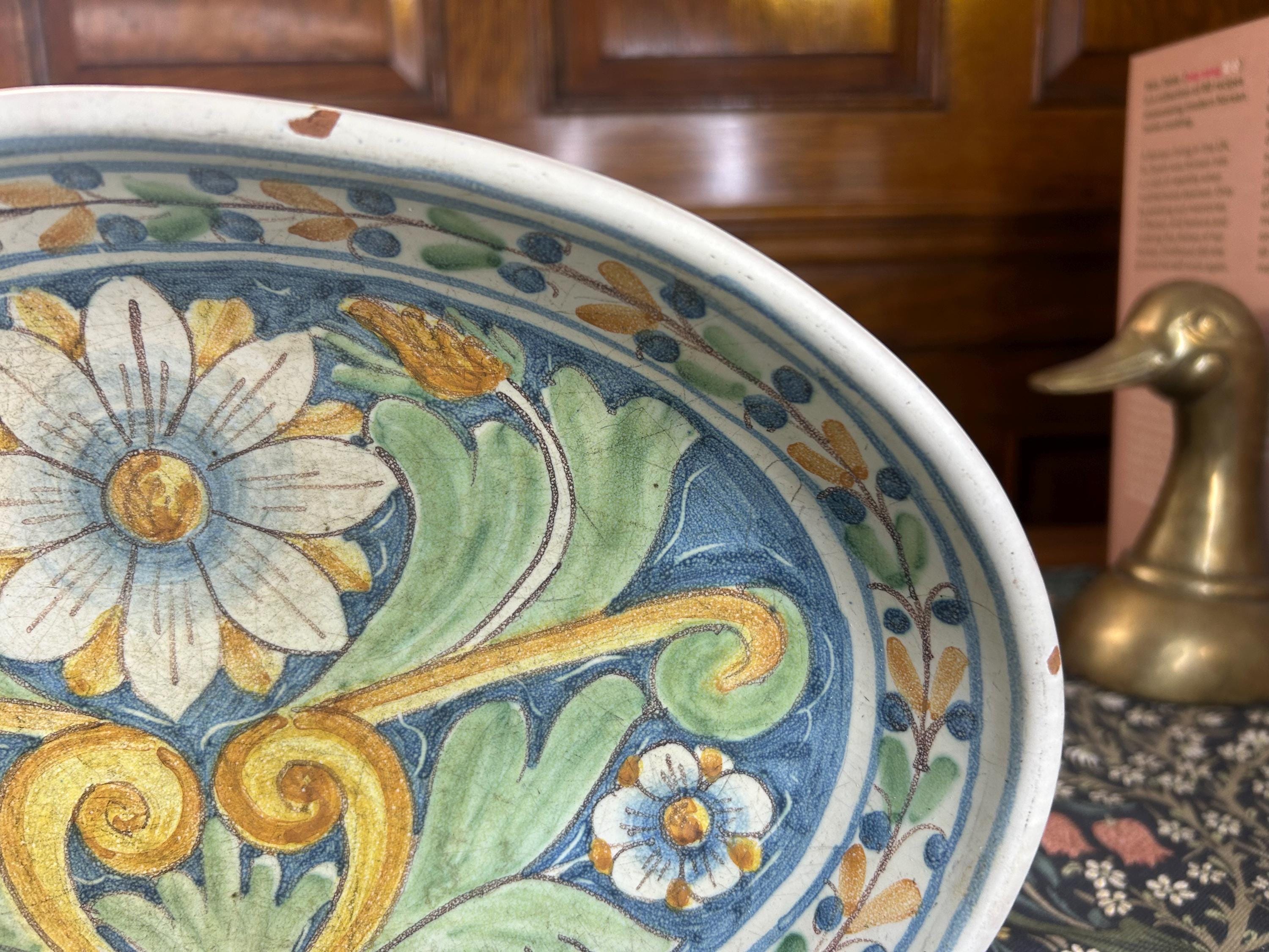 Vintage Alessi Caltagirone Ceramic Wall Hanging – Hand Painted Italian ...