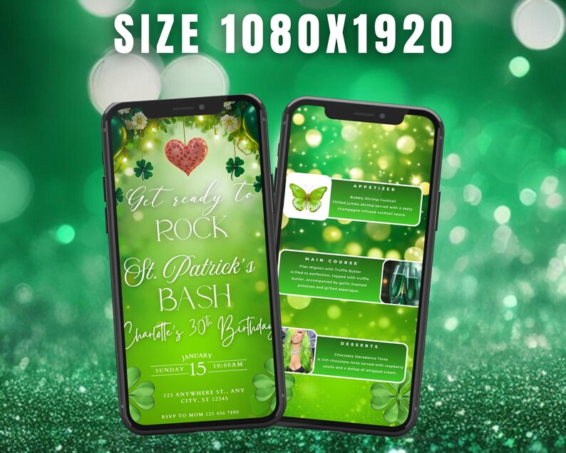 Animated St Patrick's Day Birthday Invitation: Pub Crawl (digital ...