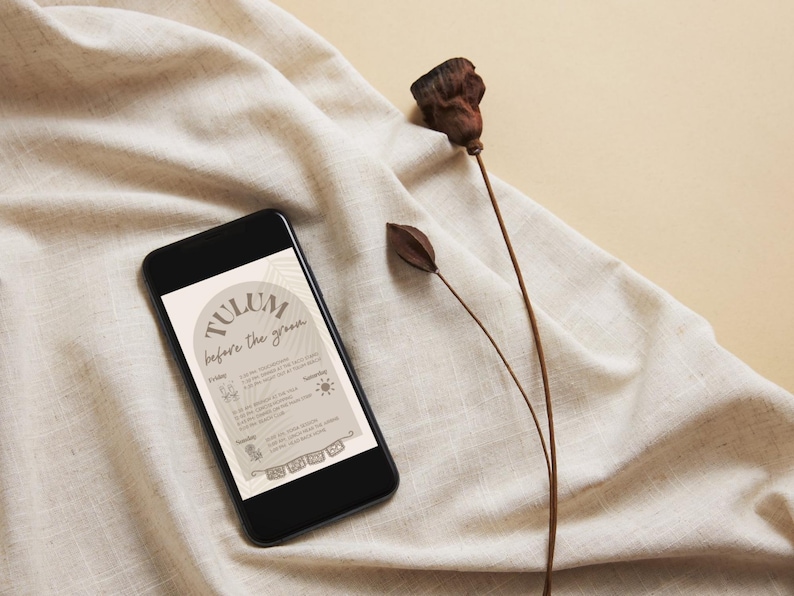 Tulum Before the Groom Bachelorette Itinerary and Invitation Template ...