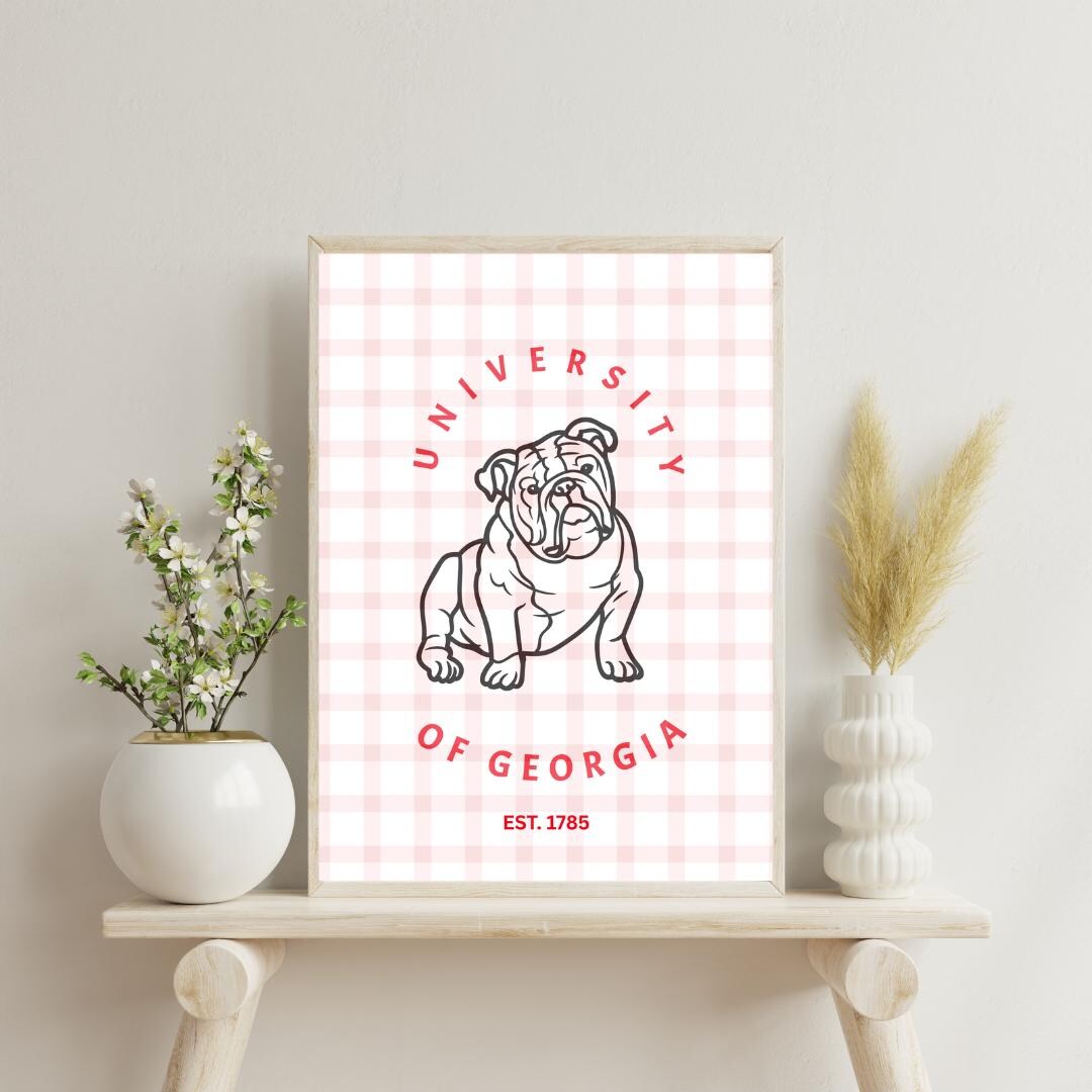 University of Georgia Poster - Etsy