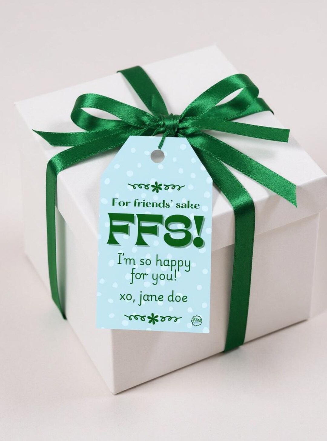 Funny Gift Tag Template, Editable Canva FFS Tags, Printable 2x3.5 ...