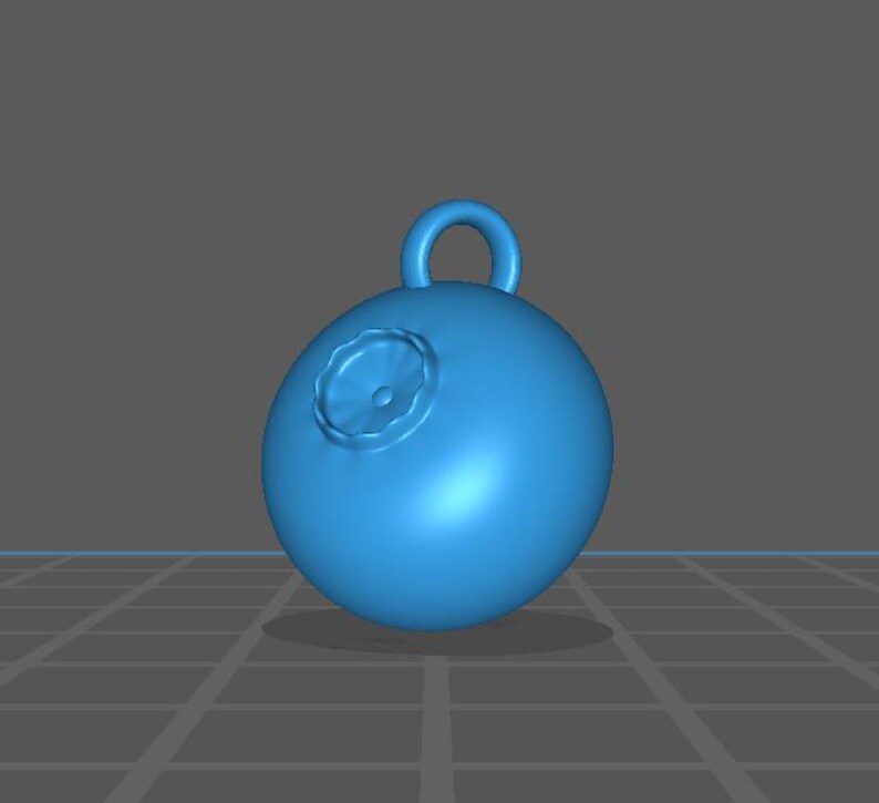 Blueberry Charm STL File: 3D Print Jewelry, Earrings, Keychains Digital ...