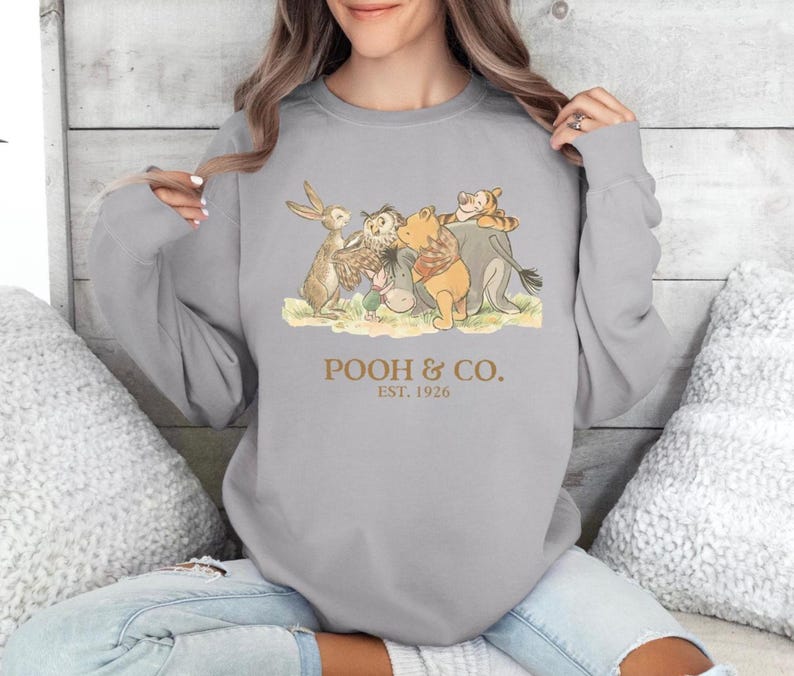 Comfort Colors Retro Winnie the Pooh Sweatshirt, Disney Trip Shirt ...