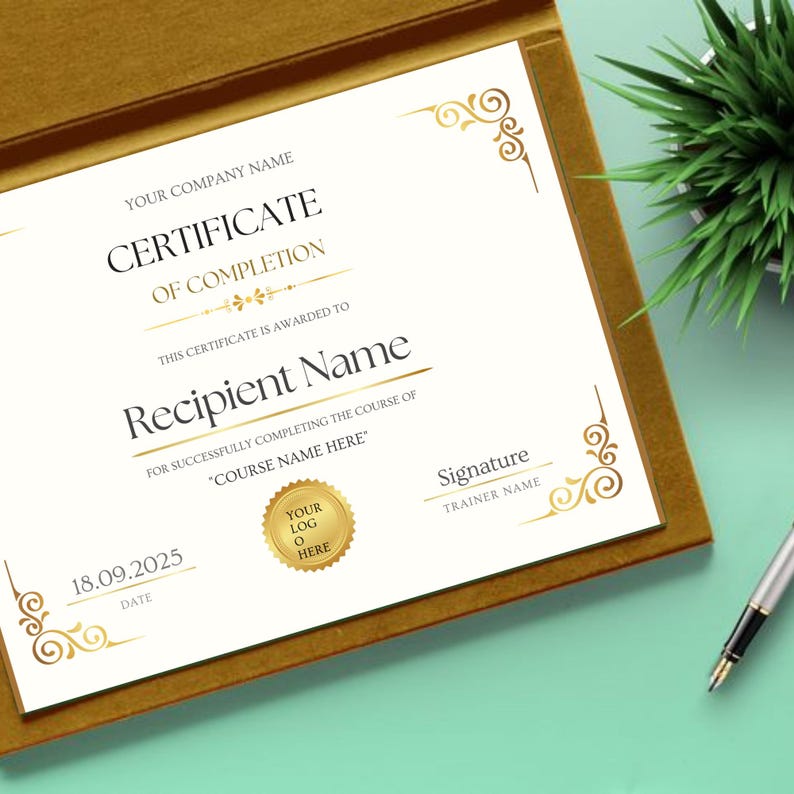 Printable Course Completion Certificate Template: Esthetician, Lash ...