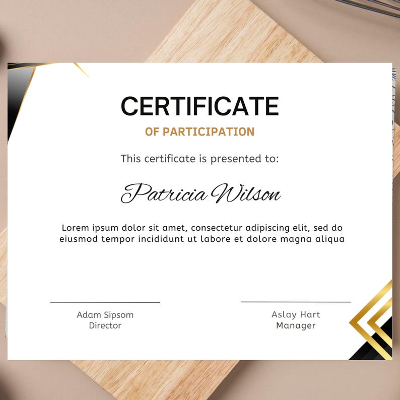 Editable First Flight Certificate Template: Printable Participation ...