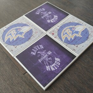 Baltimore Ravens, Ceramic Coasters, House Decor, Home Decor, Decoupage ...