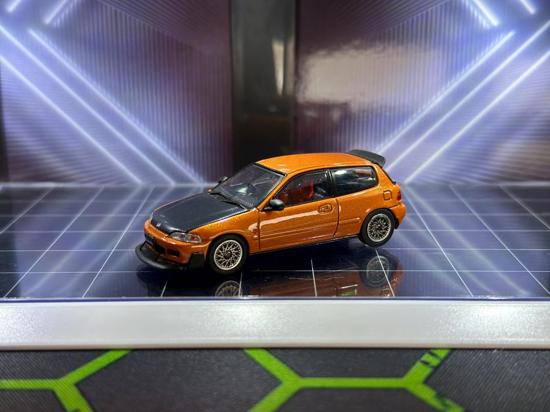 Honda Civic EG6 Orange JDM Style - 1/64 Loose - Etsy