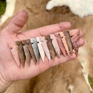 Handmade Flint Arrowheads – Primitive Hunting Tools – Authentic Stone ...