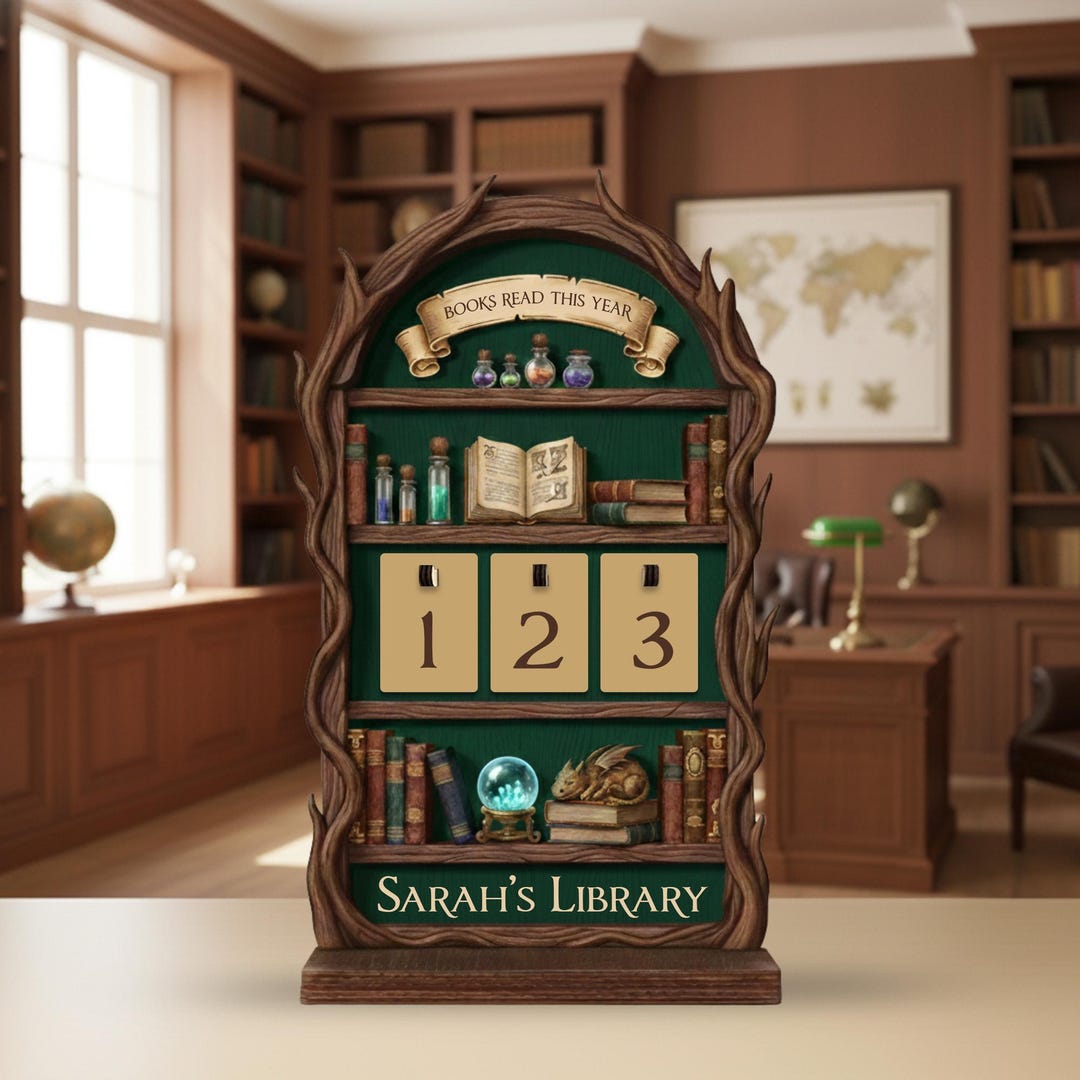 Personalized Books Read Tracker Sign: Custom Reading Log Library Decor ...