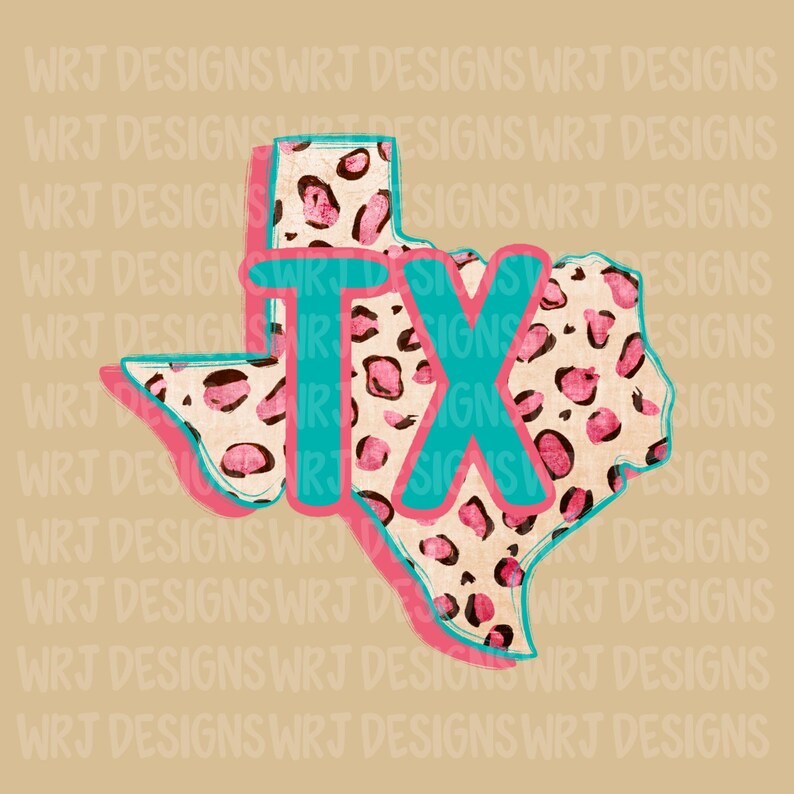 Leopard Texas Floral PNG, Texas Design, Digital Download - Etsy