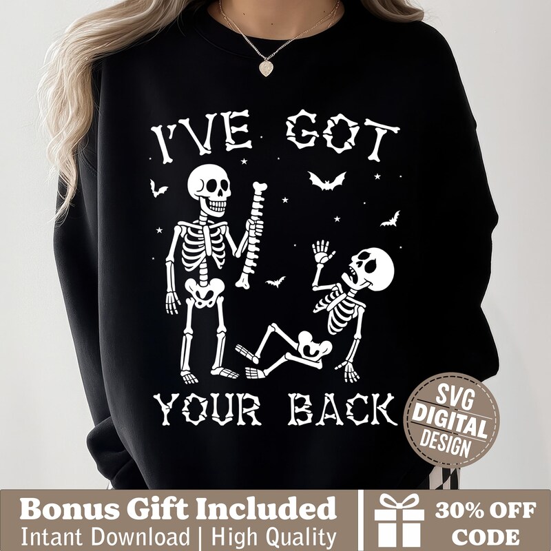 I Got Your Back Skeleton - Etsy