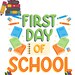 My First Day of School Coloring Page Printable Back to School Activity ...