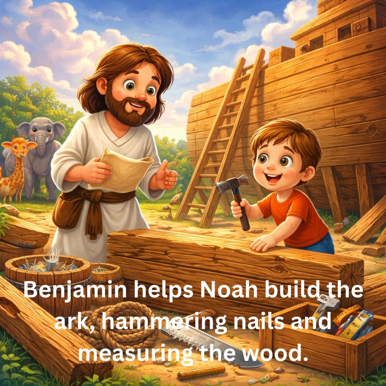 Benjamin & Noah's Adventure A Bible Story of Hope and God's Promise ...