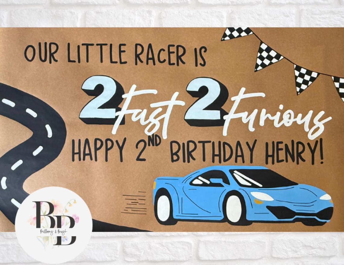 2 Fast 2 Furious Birthday Banner Template Bundle | DIGITAL DOWNLOAD - Etsy
