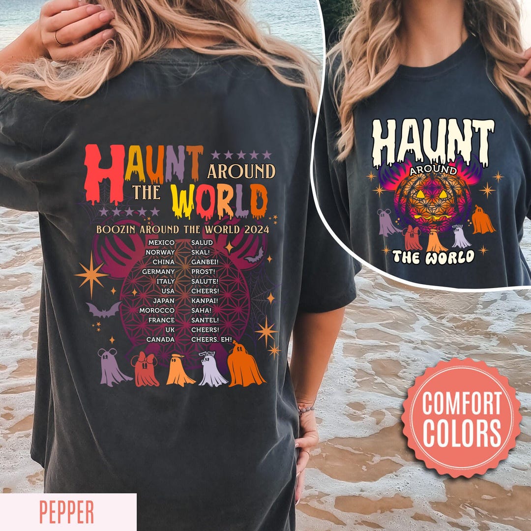 Haunt Around the World Digital Download, Ghost Around the World PNG ...