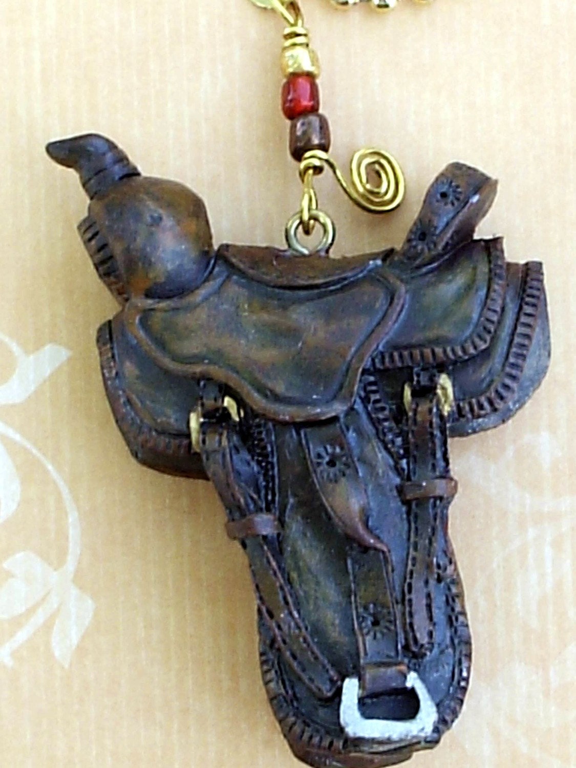 Western Horse Saddle Ceiling Fan / Light Pull - Etsy
