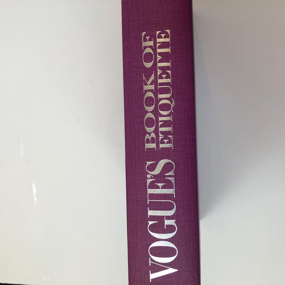 1969 Vogue's Book of Etiquette and Good Manners Conde Nast Simon ...