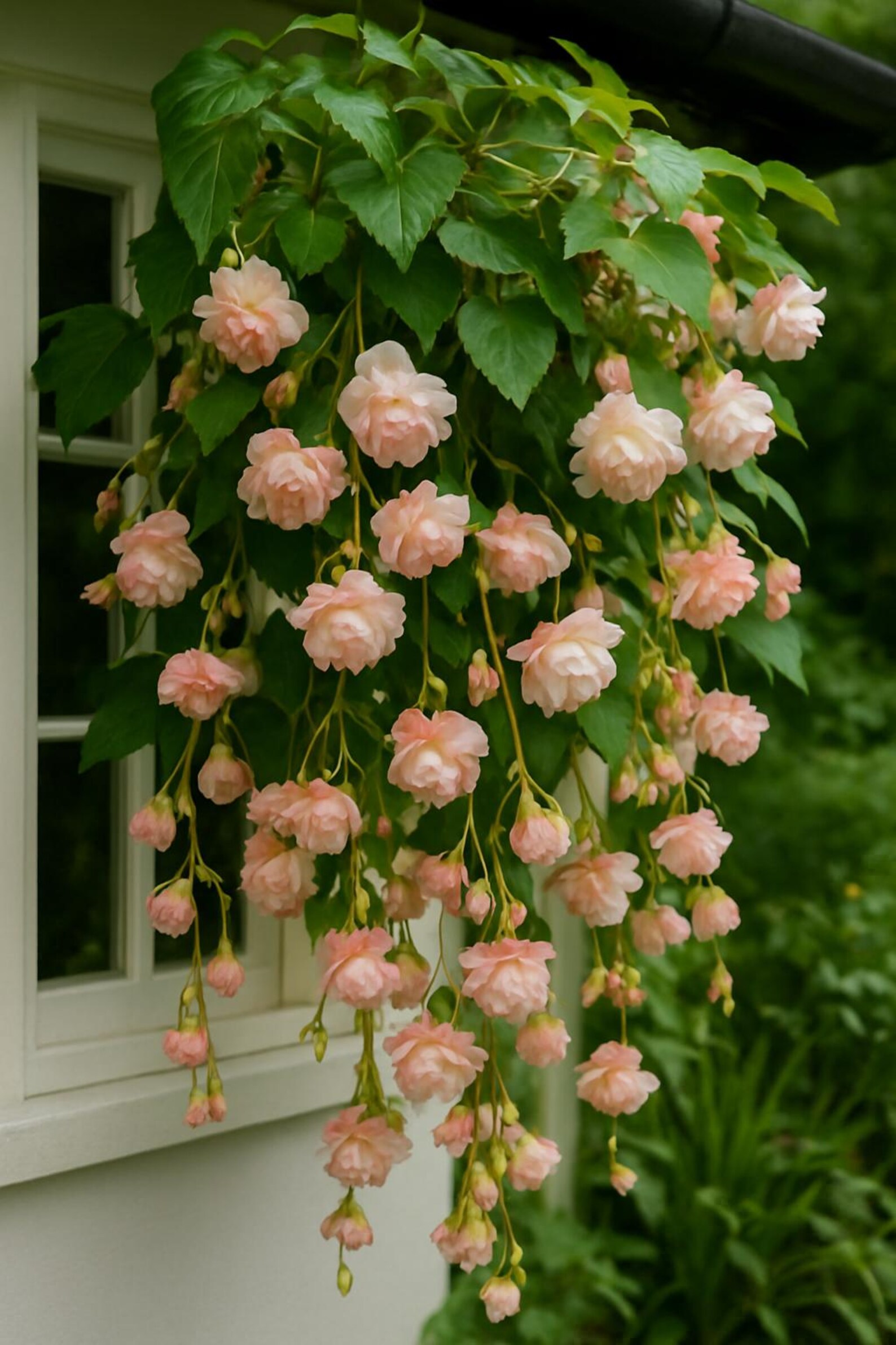 25 Peach Weeping Begonia Seeds - Cascading Trailing Blooms for Garden ...