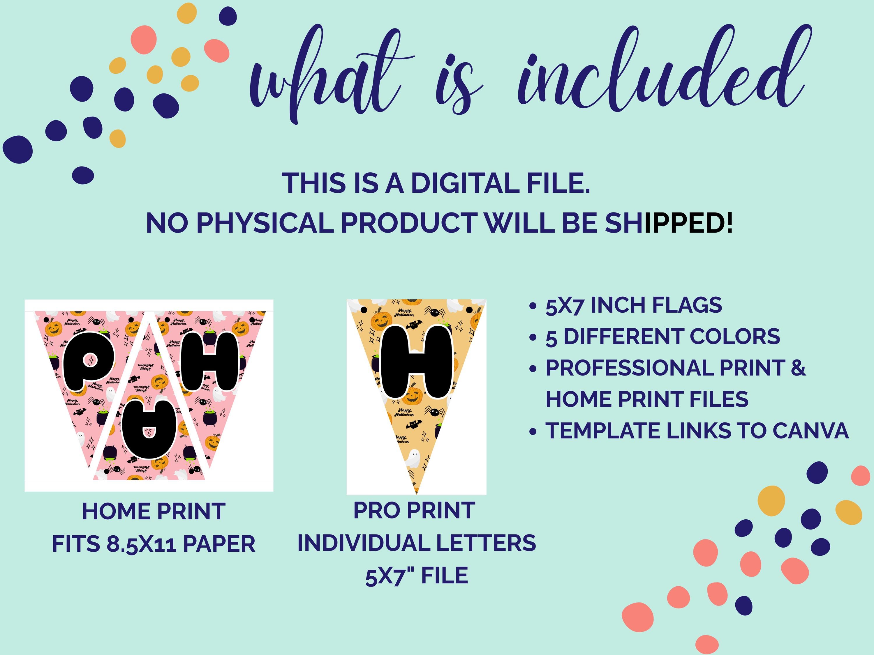 Happy Halloween Banner Printable Download Mix & Match Cute Pastel ...