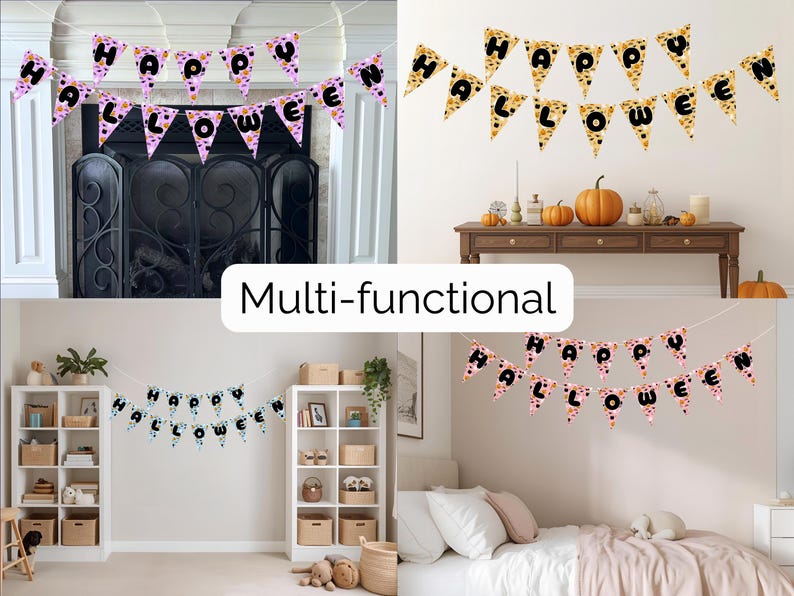 Happy Halloween Banner Printable Download Mix & Match Cute Pastel ...