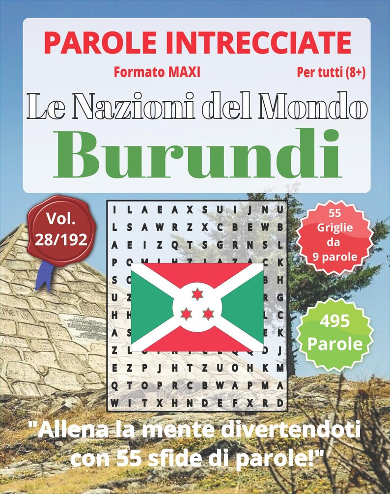 Burundi: Word Search (the Nations of the World) for All Ages (8 ...
